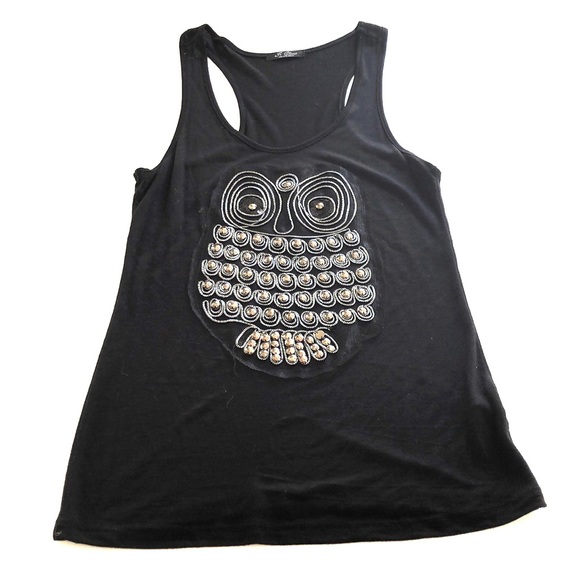It Closet | Tops | Beaded Owl Tank | Poshmark